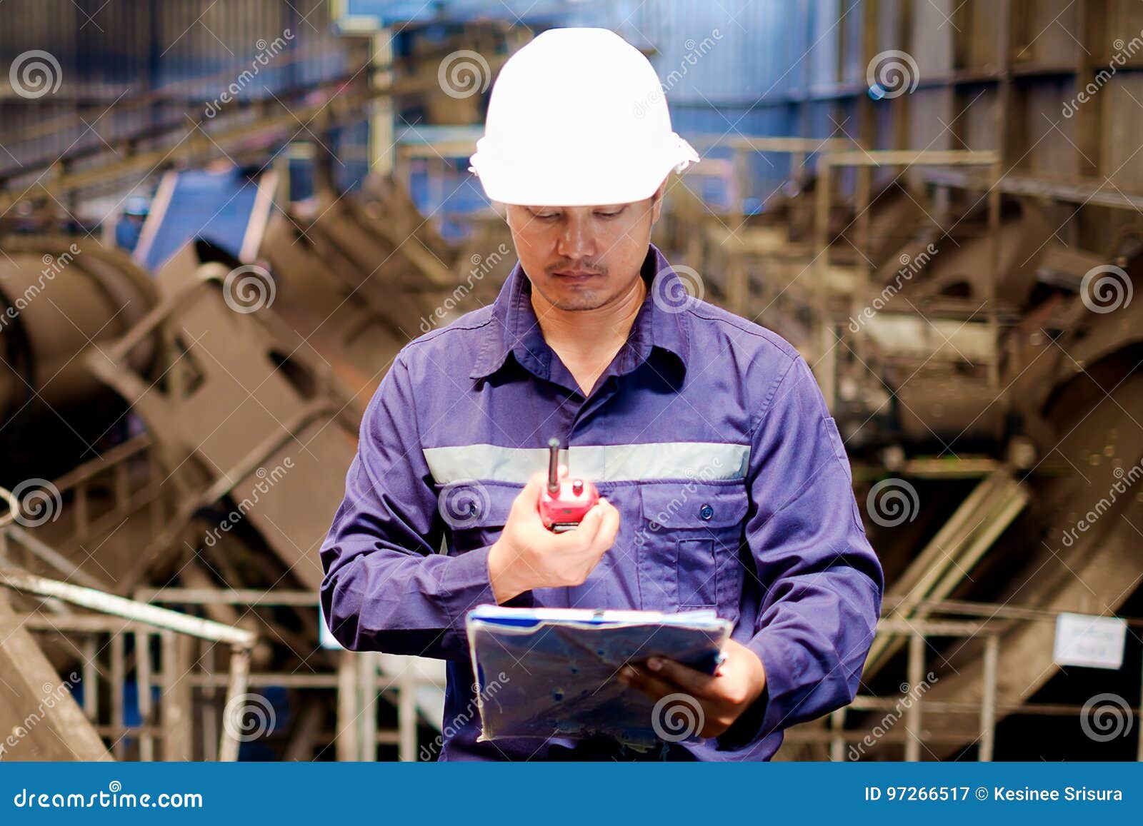 Engineer Working in the Production Line Stock Image - Image of conveyor ...