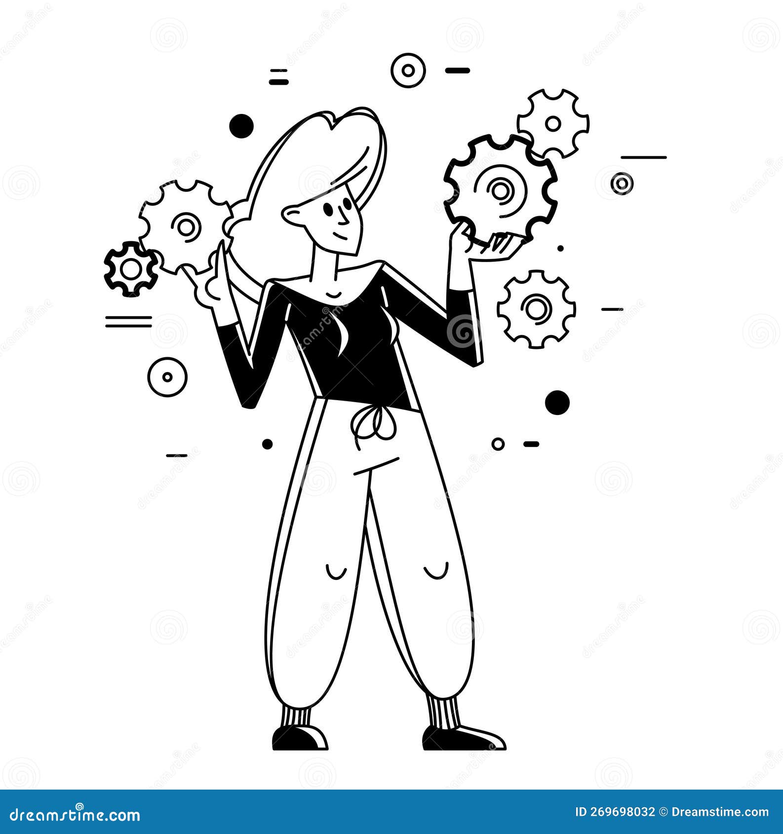 Engineer Working on a Project, Mechanic Specialist Doing His Job on ...