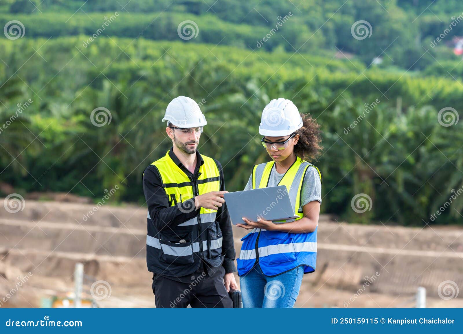 Engineer Working Setup Solar Panel at the Roof Top. Engineer or Worker ...