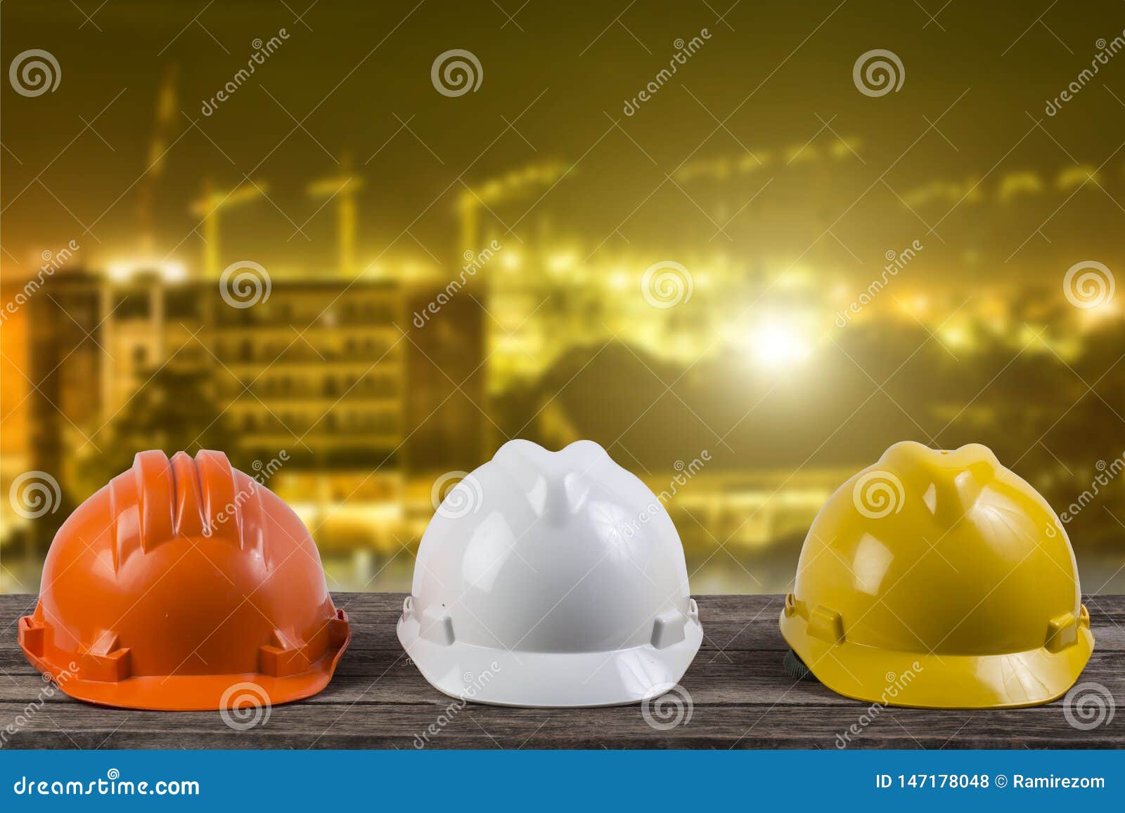 Engineer Working Table Plan at Building Construction Site Stock Photo ...