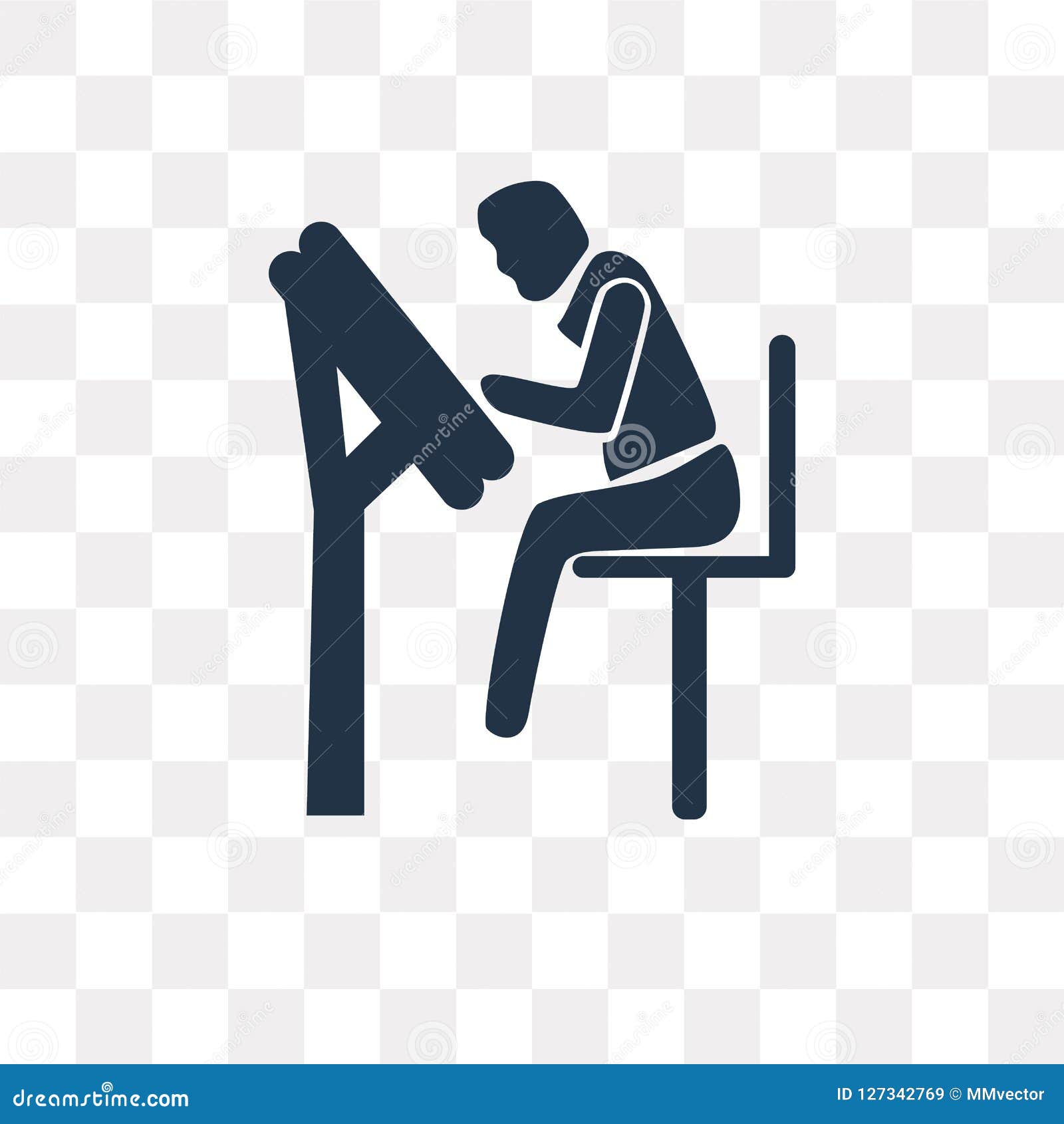Engineer Working Vector Icon Isolated on Transparent Background ...