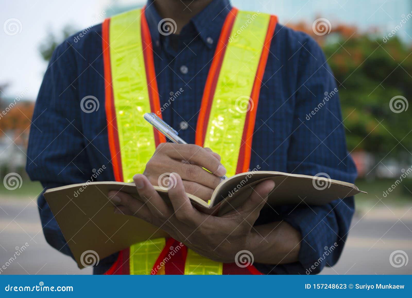 Engineer Write Take Note On Book For Planing Work Royalty-Free Stock ...