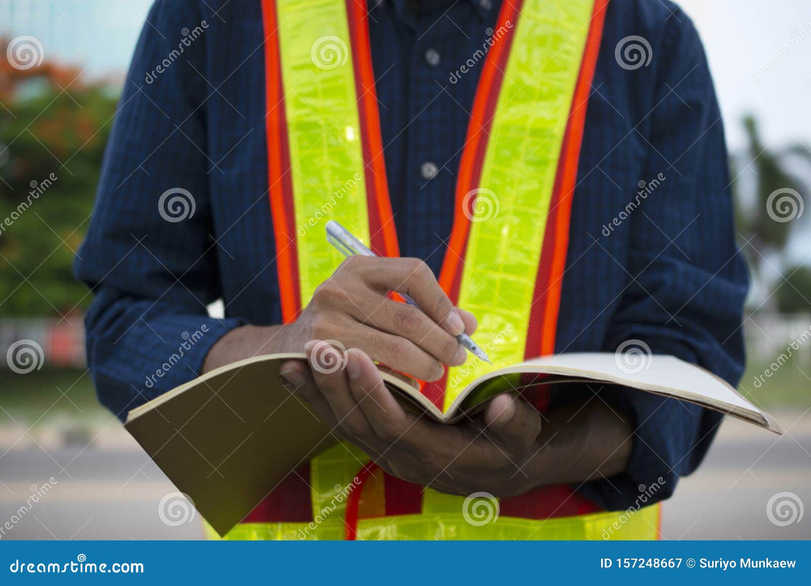 Engineer Write Take Note On Book For Planing Work Royalty-Free Stock ...