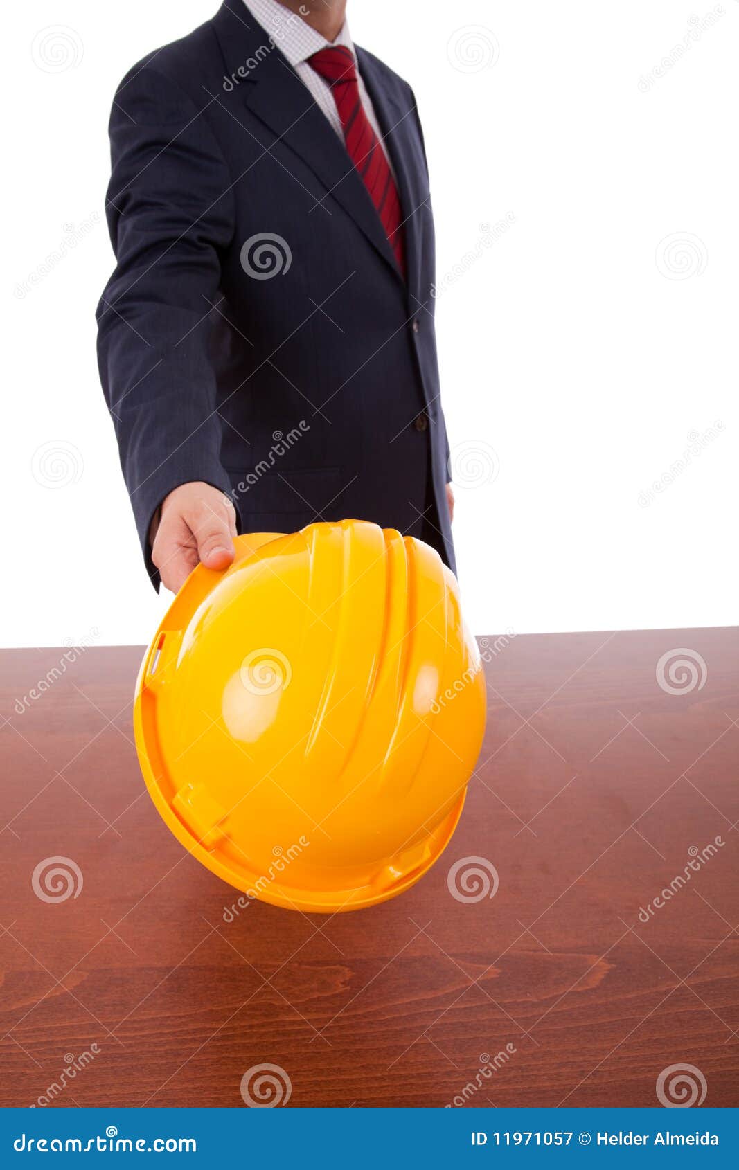 Engineer yellow helmet stock image. Image of equipment - 11971057