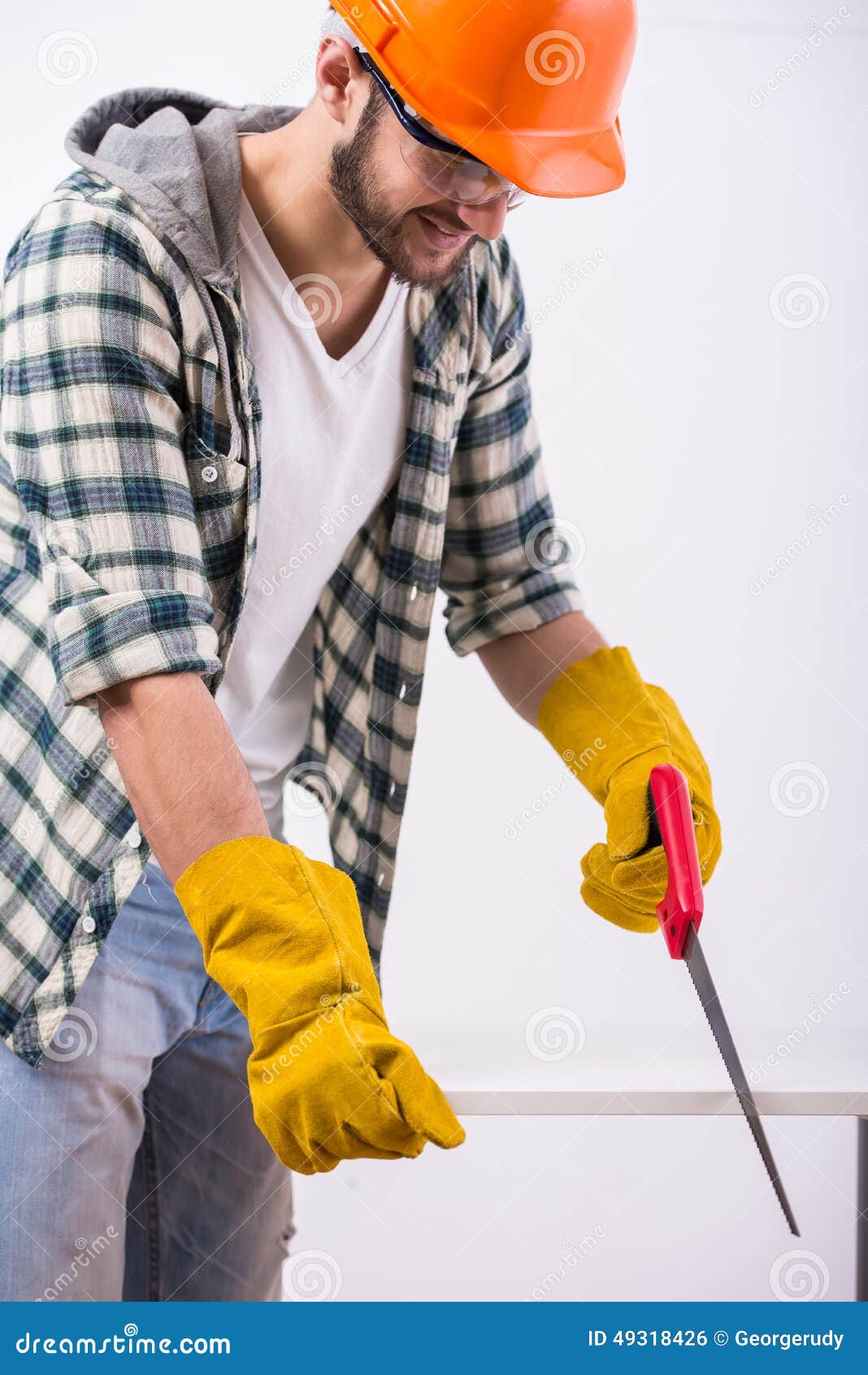 Engineer stock photo. Image of builder, phone, measuring - 49318426