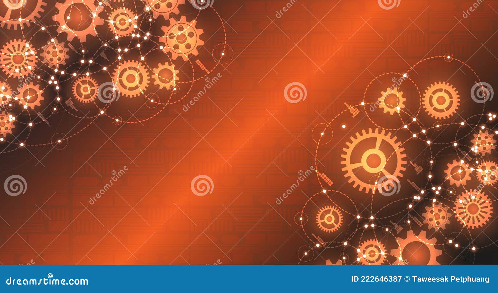 A Glowing Halo Surrounded By The Particles Of Dark Red Color. Animation ...