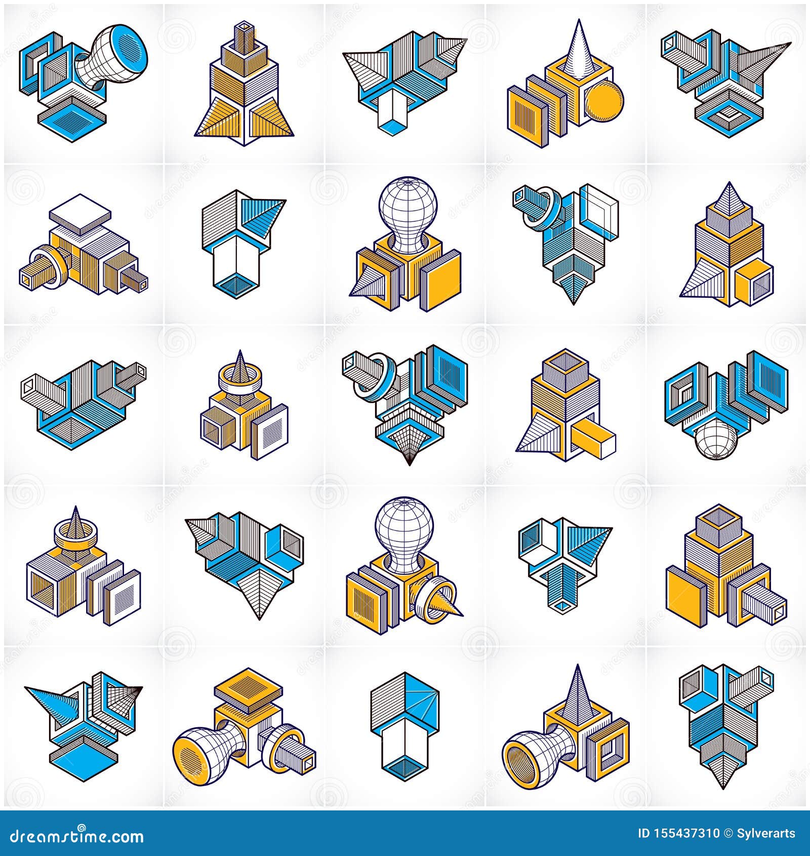 Engineering Abstract Shape. Stock Vector - Illustration of constructor ...