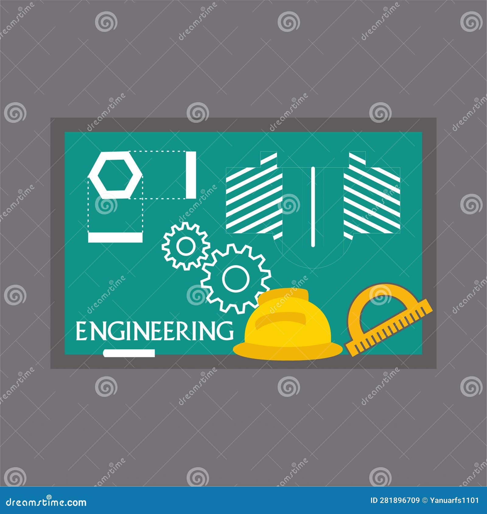 Engineering Activity Illustration Template Stock Vector - Illustration ...