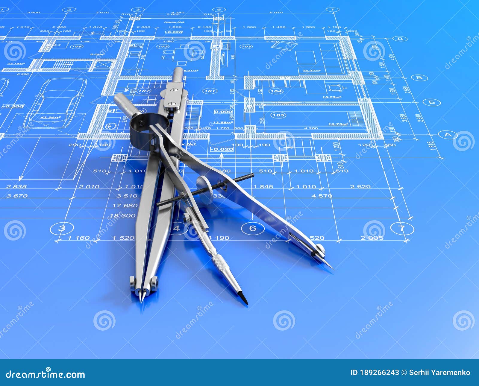 Engineering or Architectural Concept Stock Illustration - Illustration ...