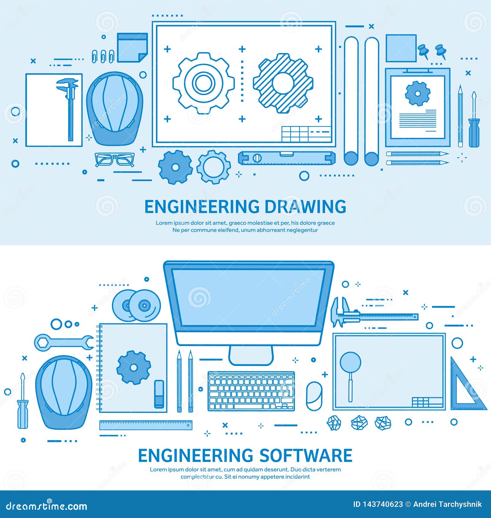 Engineering and Architecture. Drawing Construction. Architectural ...