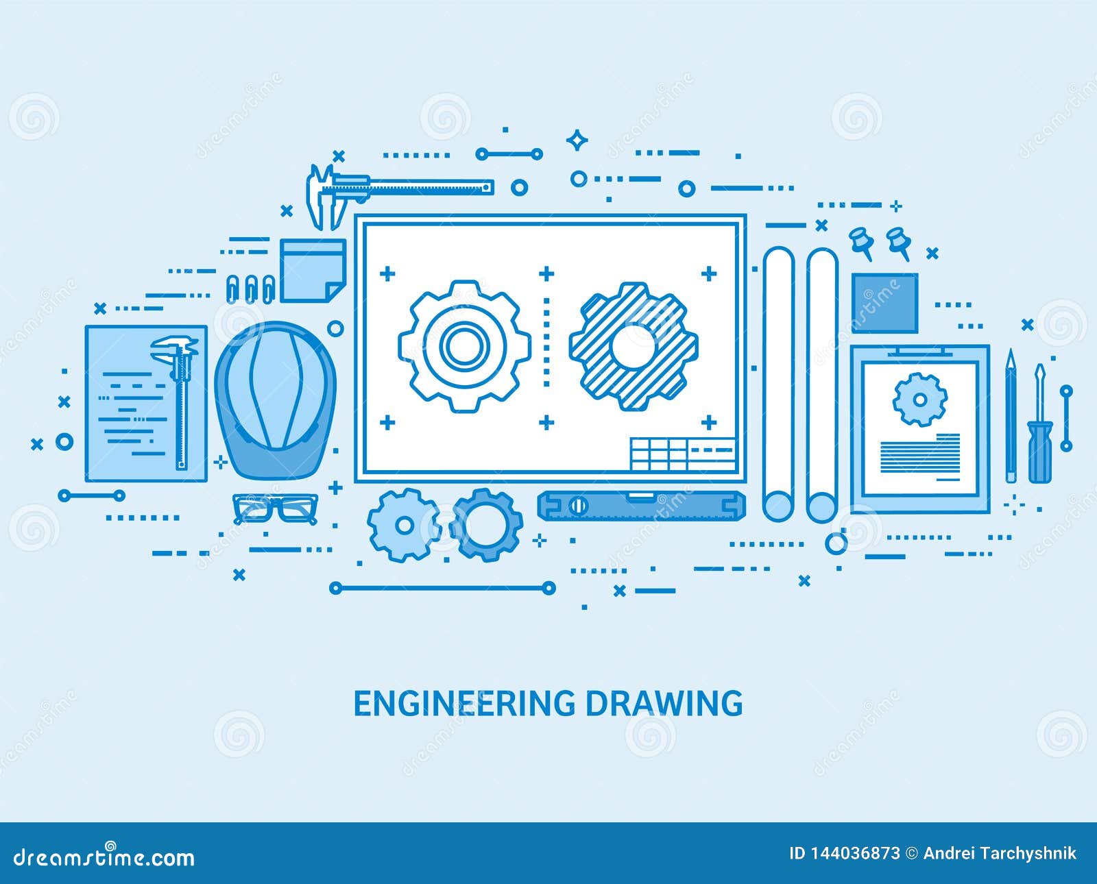 Engineering and Architecture. Drawing Construction. Architectural ...