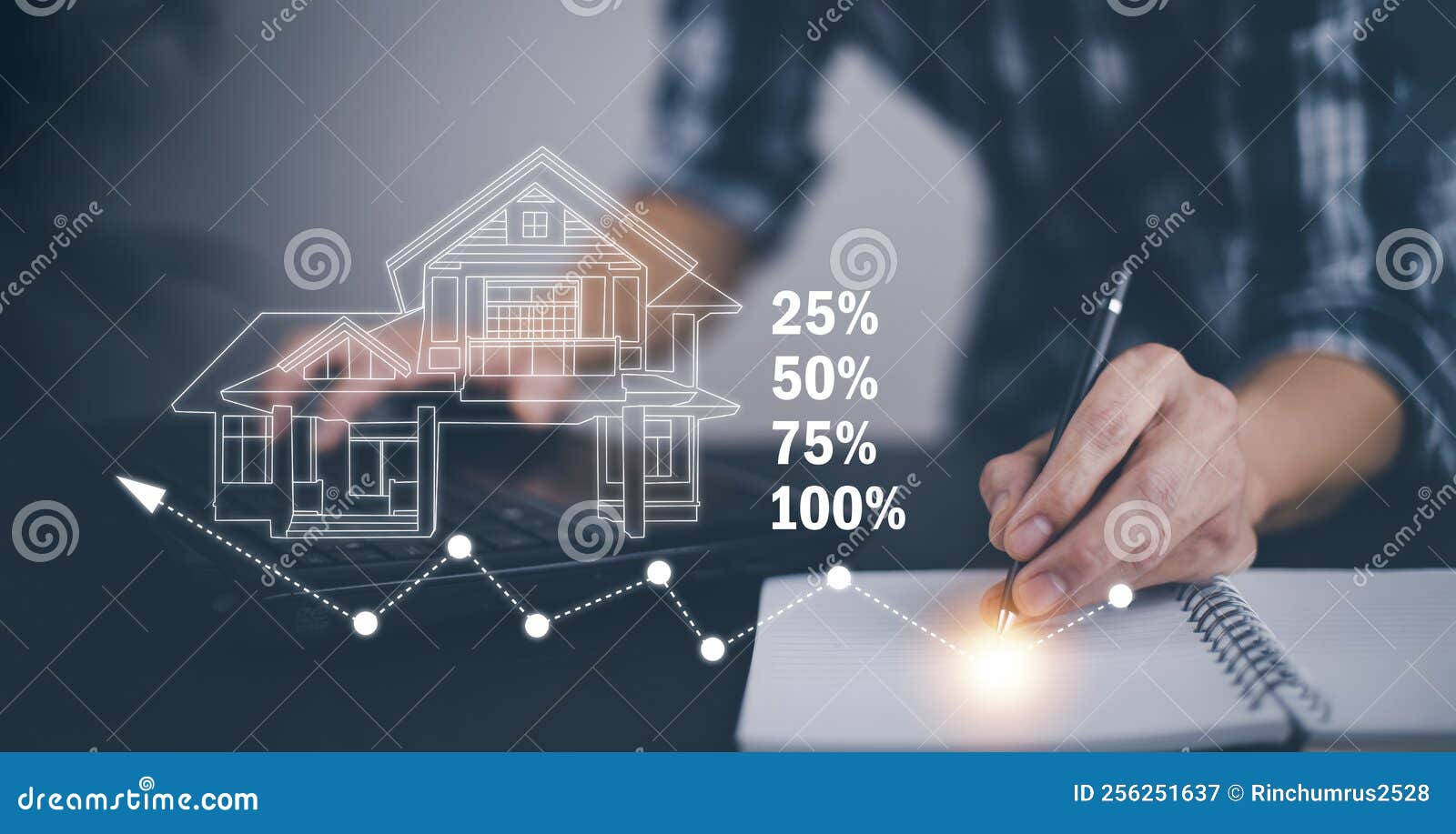 Engineering and Architecture Drawings and Mini Home Model Concept ...