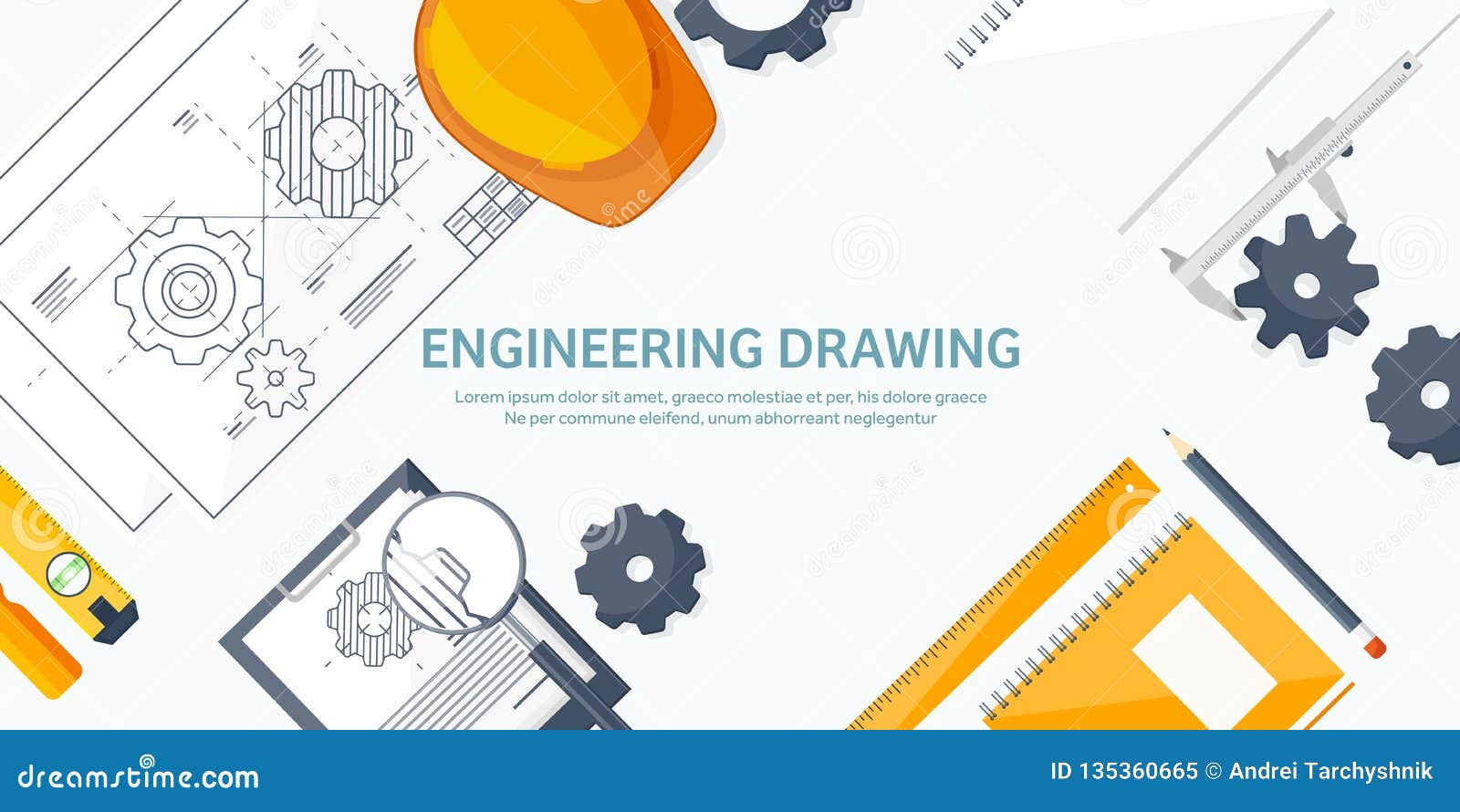 Engineering and Architecture Vector Illustration. Drawing and ...