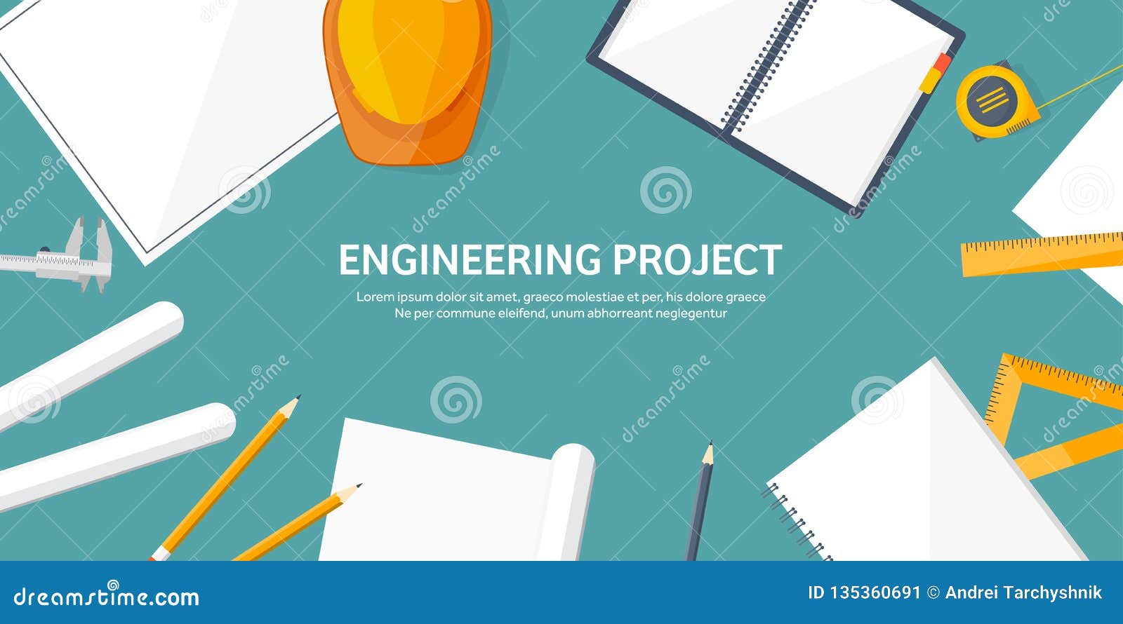 Engineering and Architecture Vector Illustration. Drawing and ...