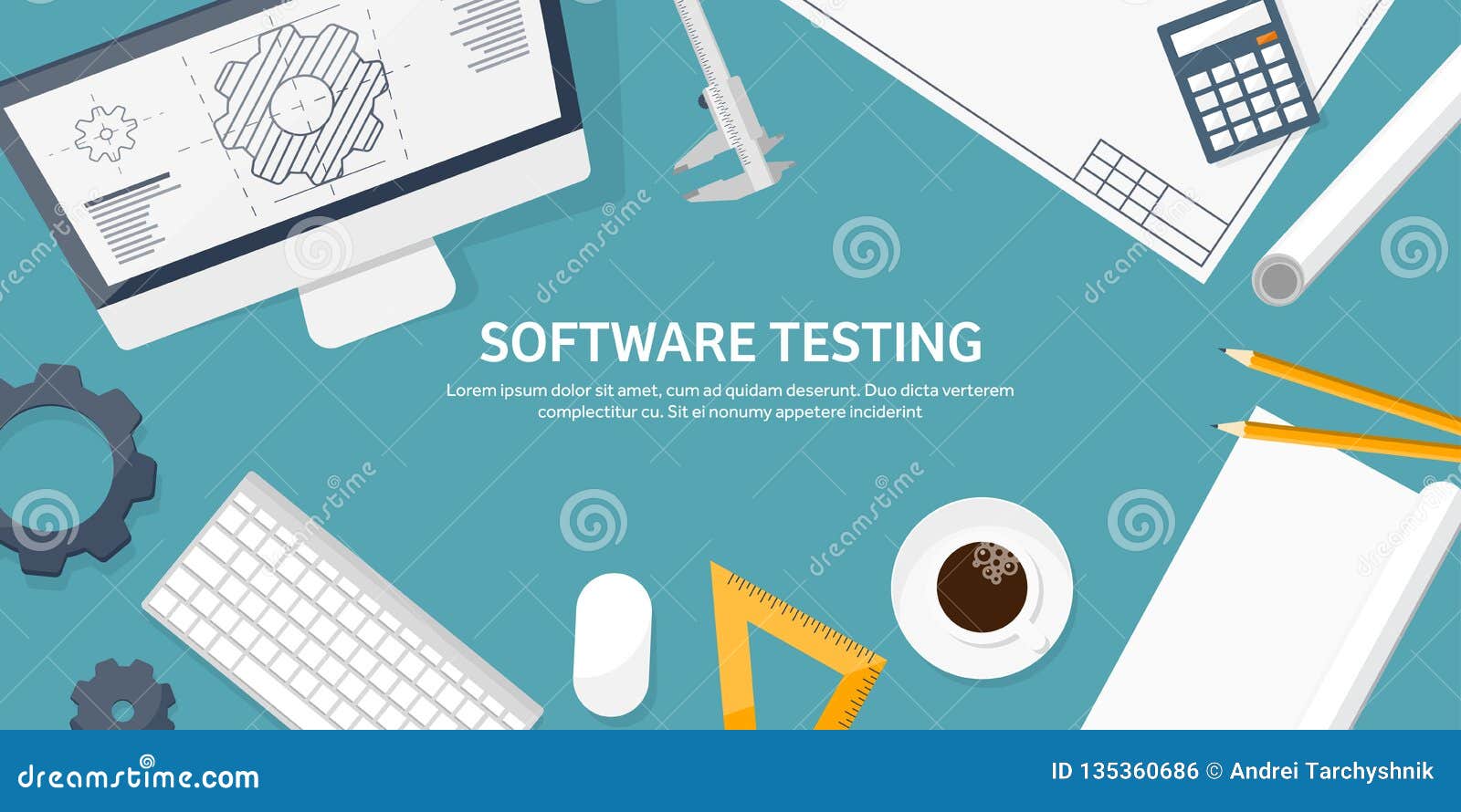 Engineering and Architecture Vector Illustration. Drawing and ...