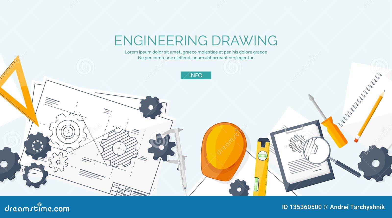 Engineering and Architecture Vector Illustration. Drawing and ...