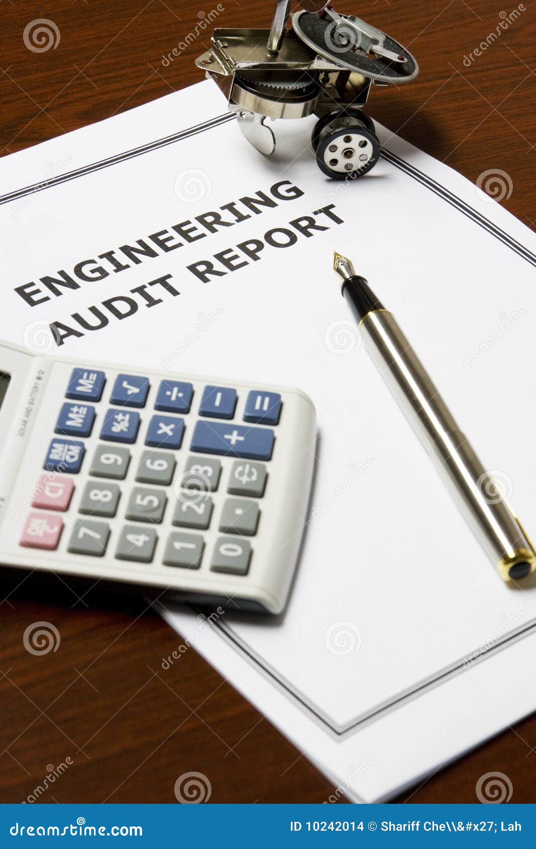 Engineering Audit Report stock photo. Image of reporting - 10242014