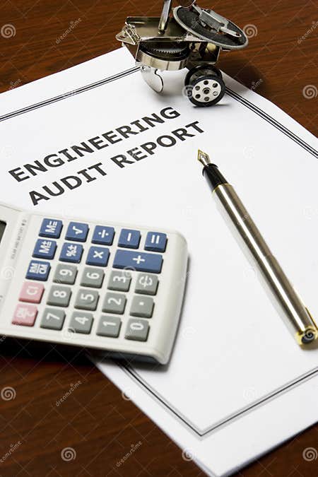 Engineering Audit Report stock photo. Image of reporting - 10242014