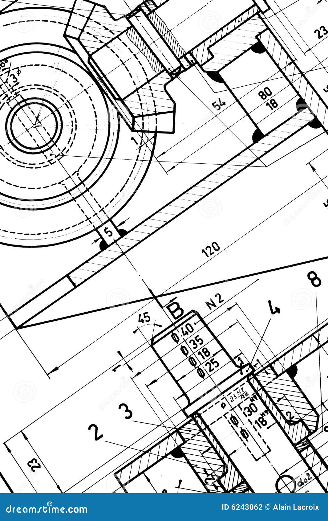 Engineering blueprint stock photo. Image of draft, exact - 6243062