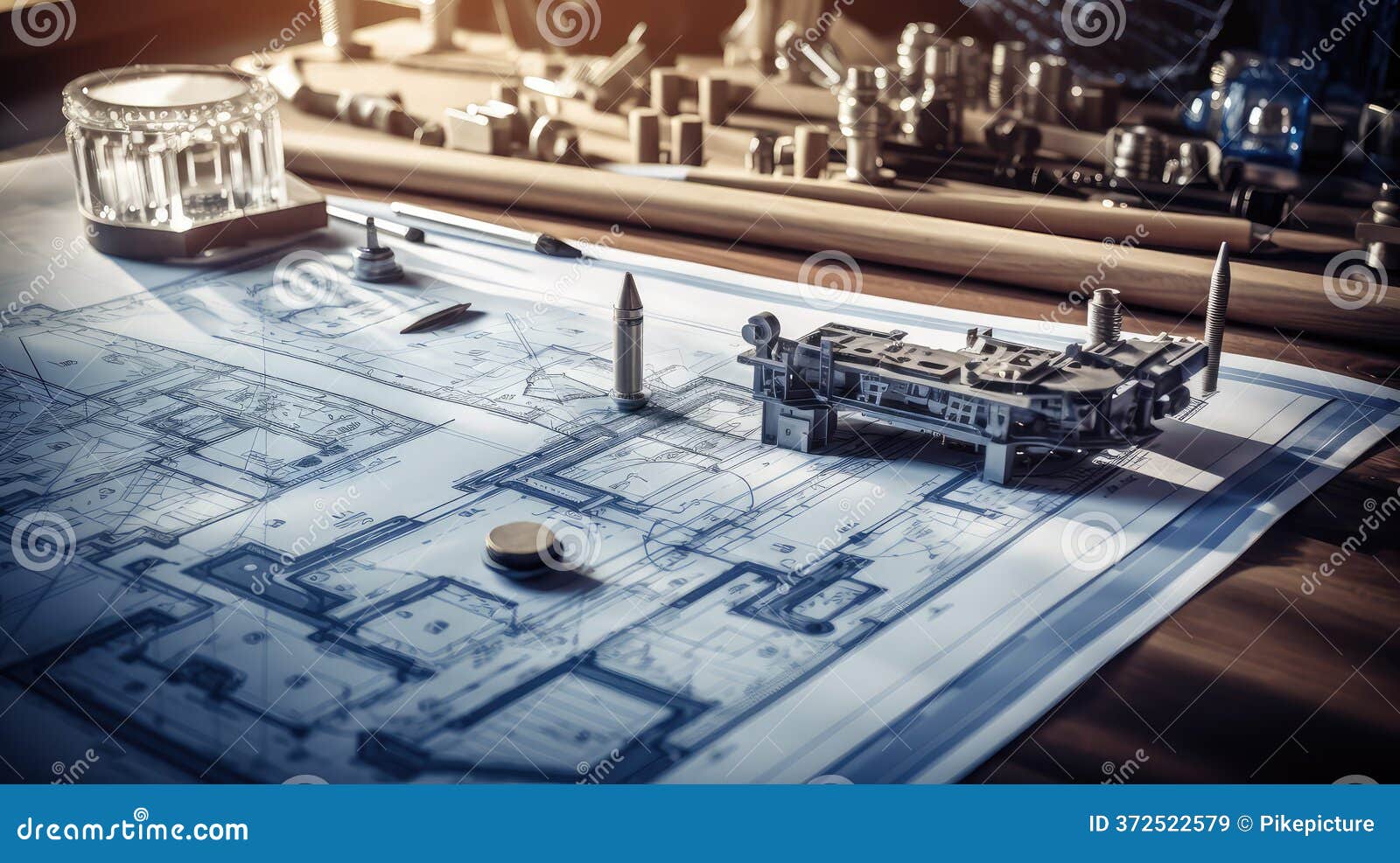Engineering Blueprint Of Helicopter. Helicopters View: Top, Side And ...