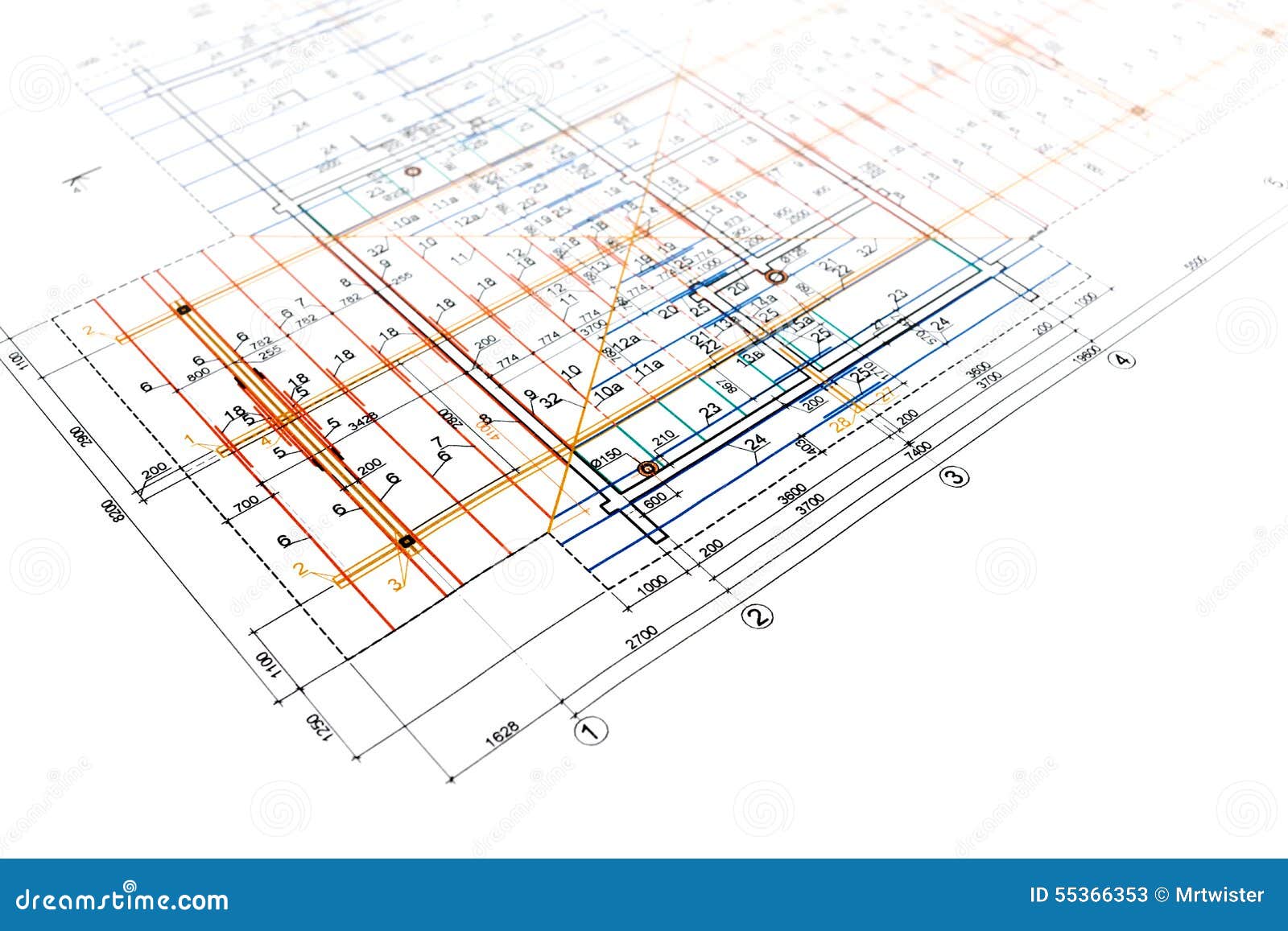 Engineering Blueprints Stock Photo | CartoonDealer.com #8442978