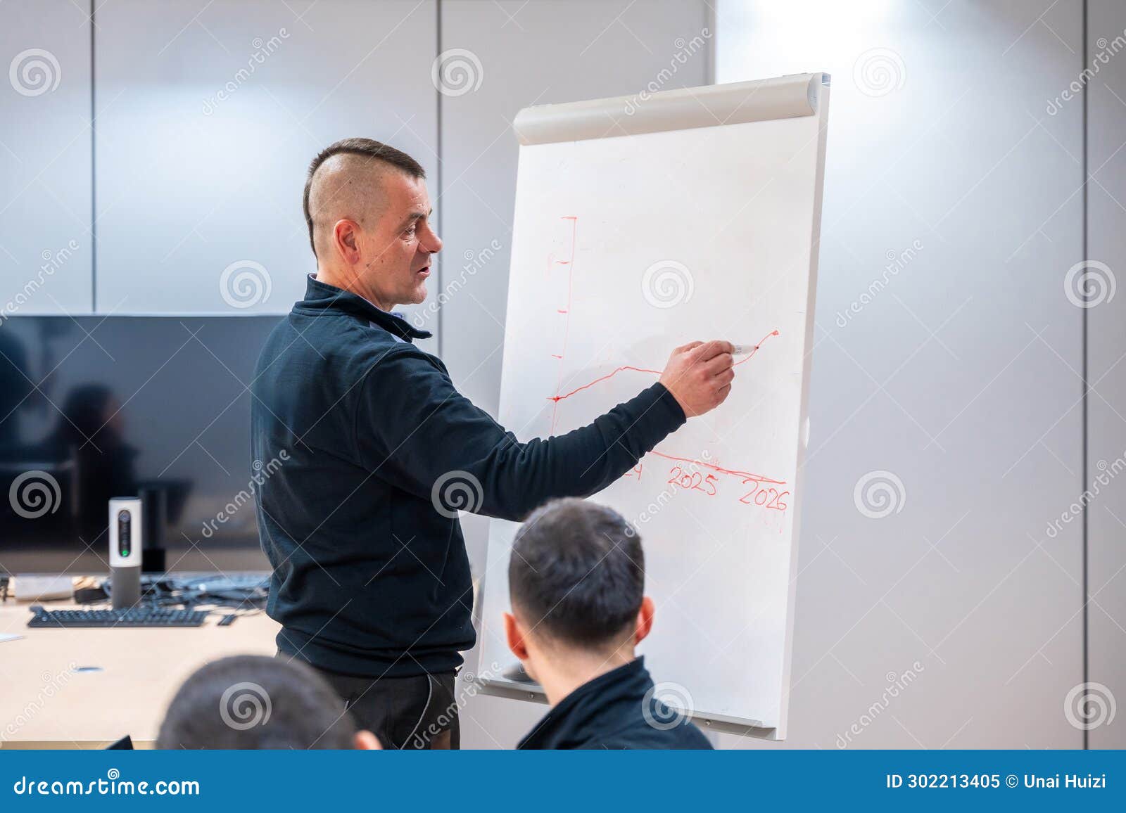 Engineering Brainstorming in a Meeting Room in a Factory Stock Image ...
