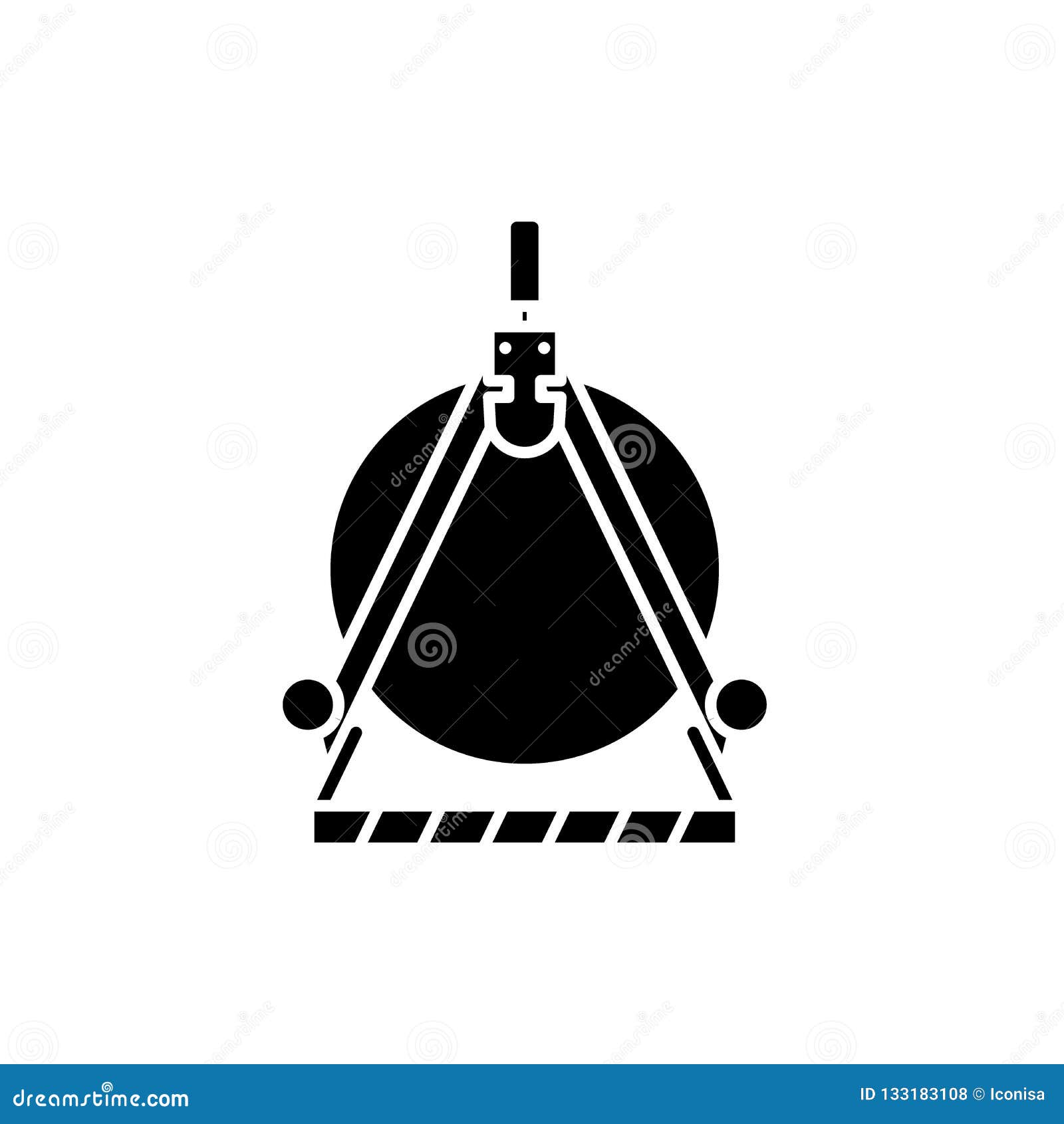 Engineering Calculation Black Icon, Vector Sign on Isolated Background ...