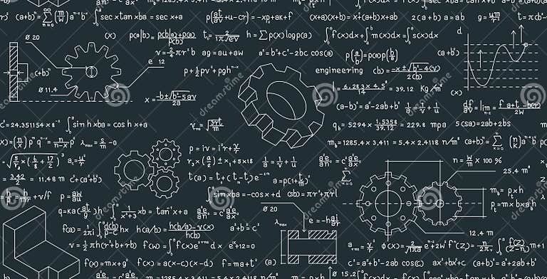 Engineering Calculation Formulas. Stock Photo - Image of knowledge ...