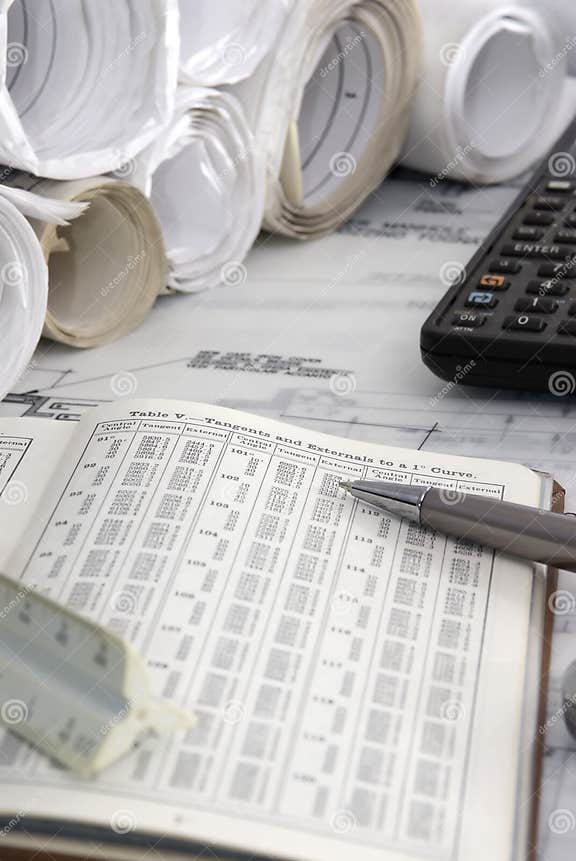 Engineering calculations stock photo. Image of built, builder - 1309504