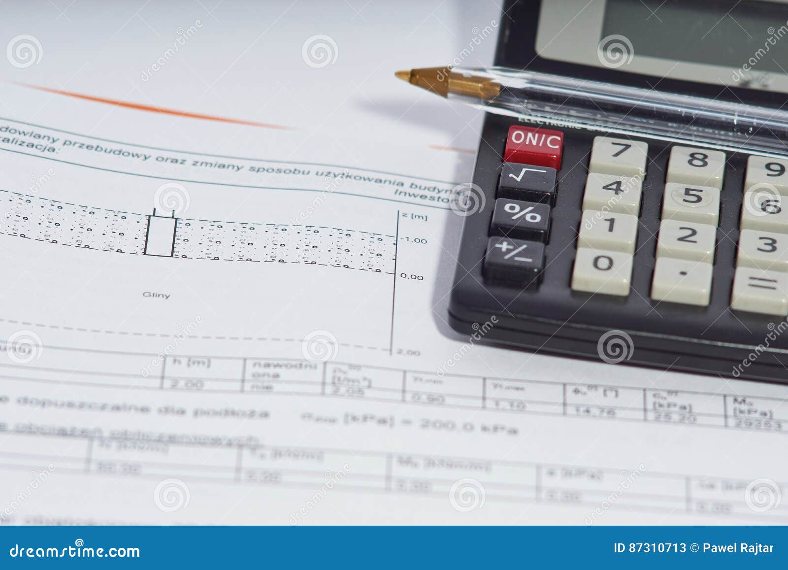 Engineering calculations stock image. Image of architect - 87310713