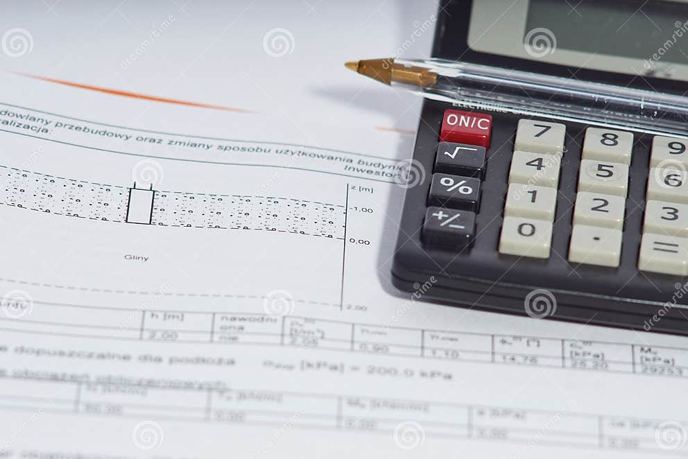 Engineering calculations stock image. Image of architect - 87310713