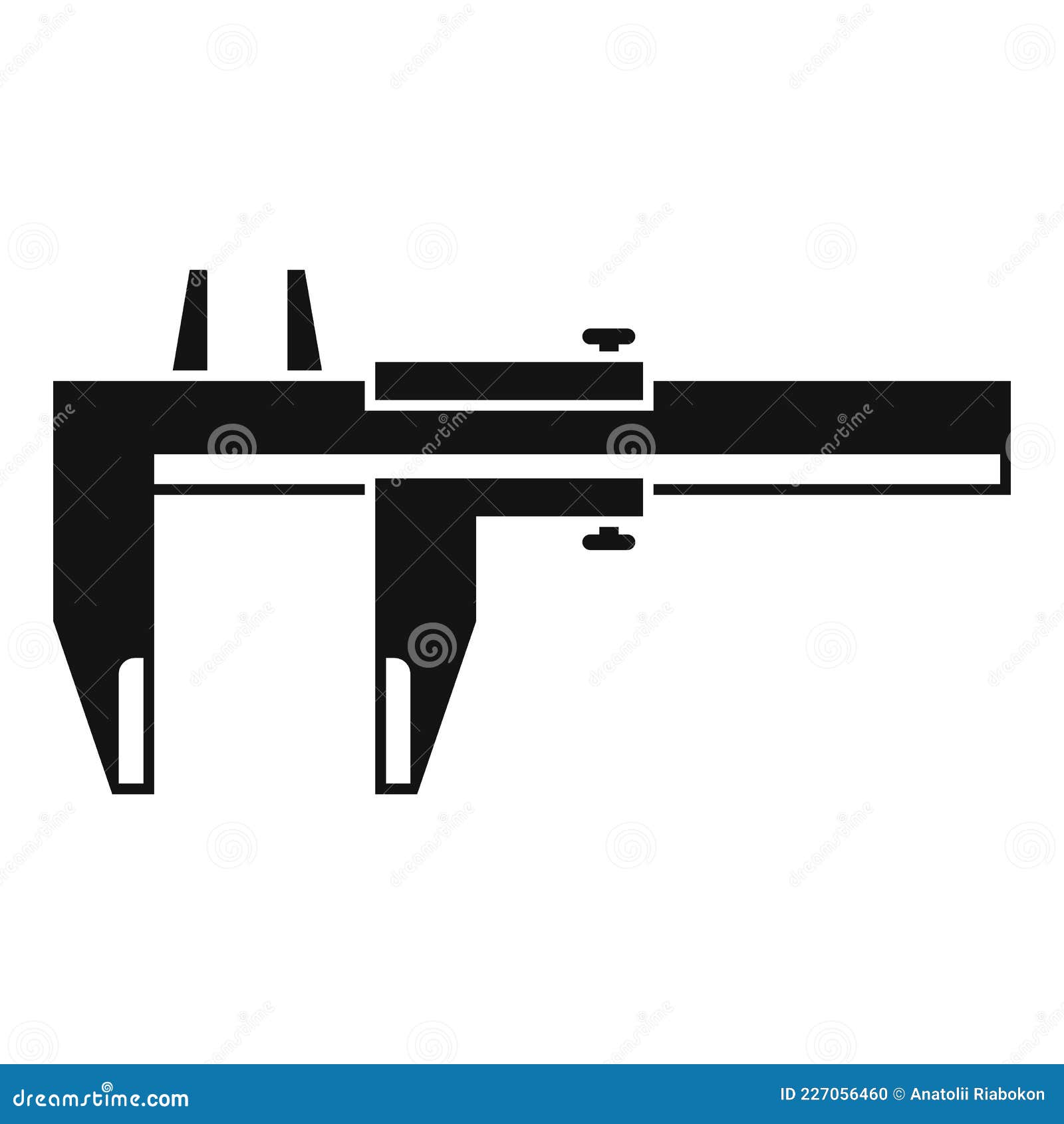 Engineering Caliper Icon Simple Vector. Calliper Vernier Stock Vector ...