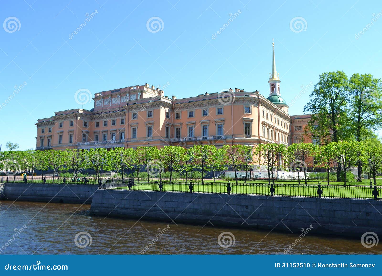 Engineering Castle in St. Petersburg Stock Photo - Image of exterior ...