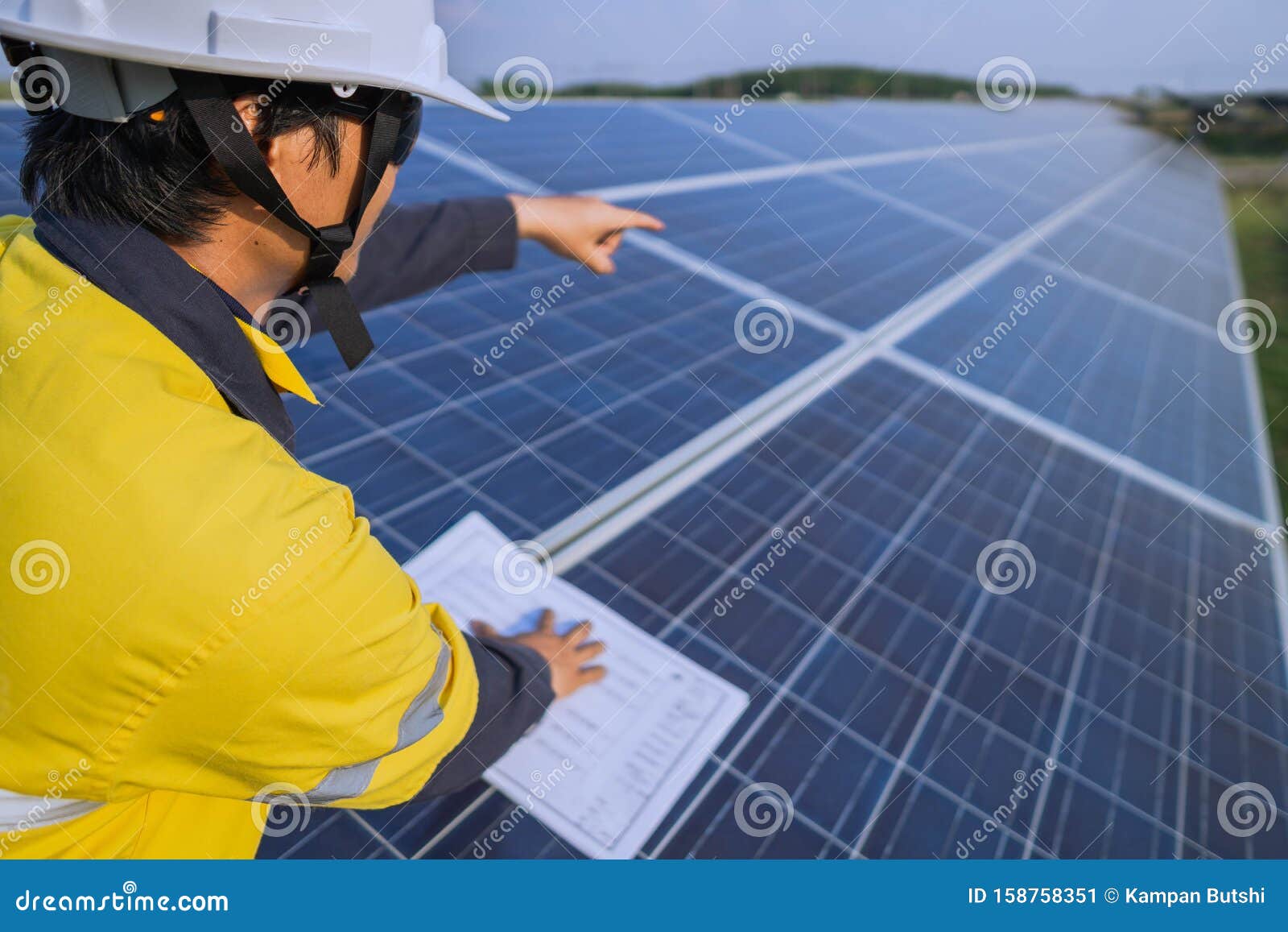 Engineering is Checking the Accuracy of the Solar Panel System ...