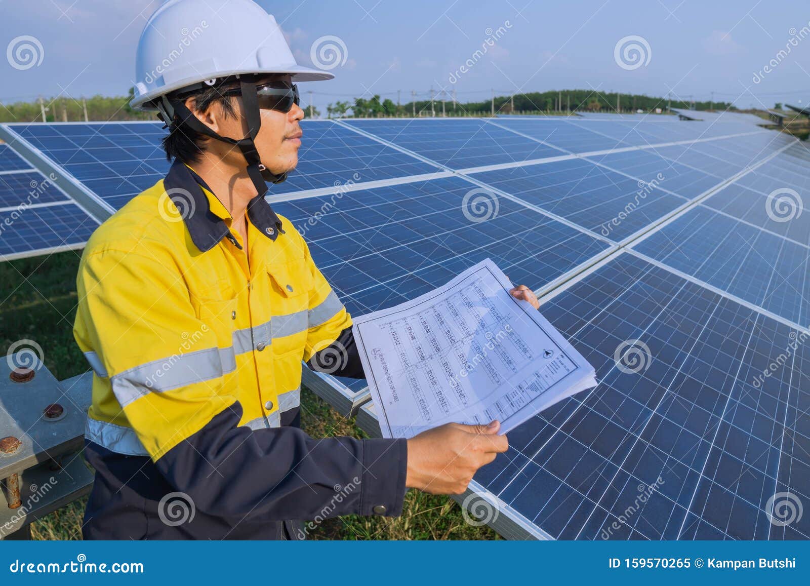 Engineering is Checking the Accuracy of the Solar Panel System ...