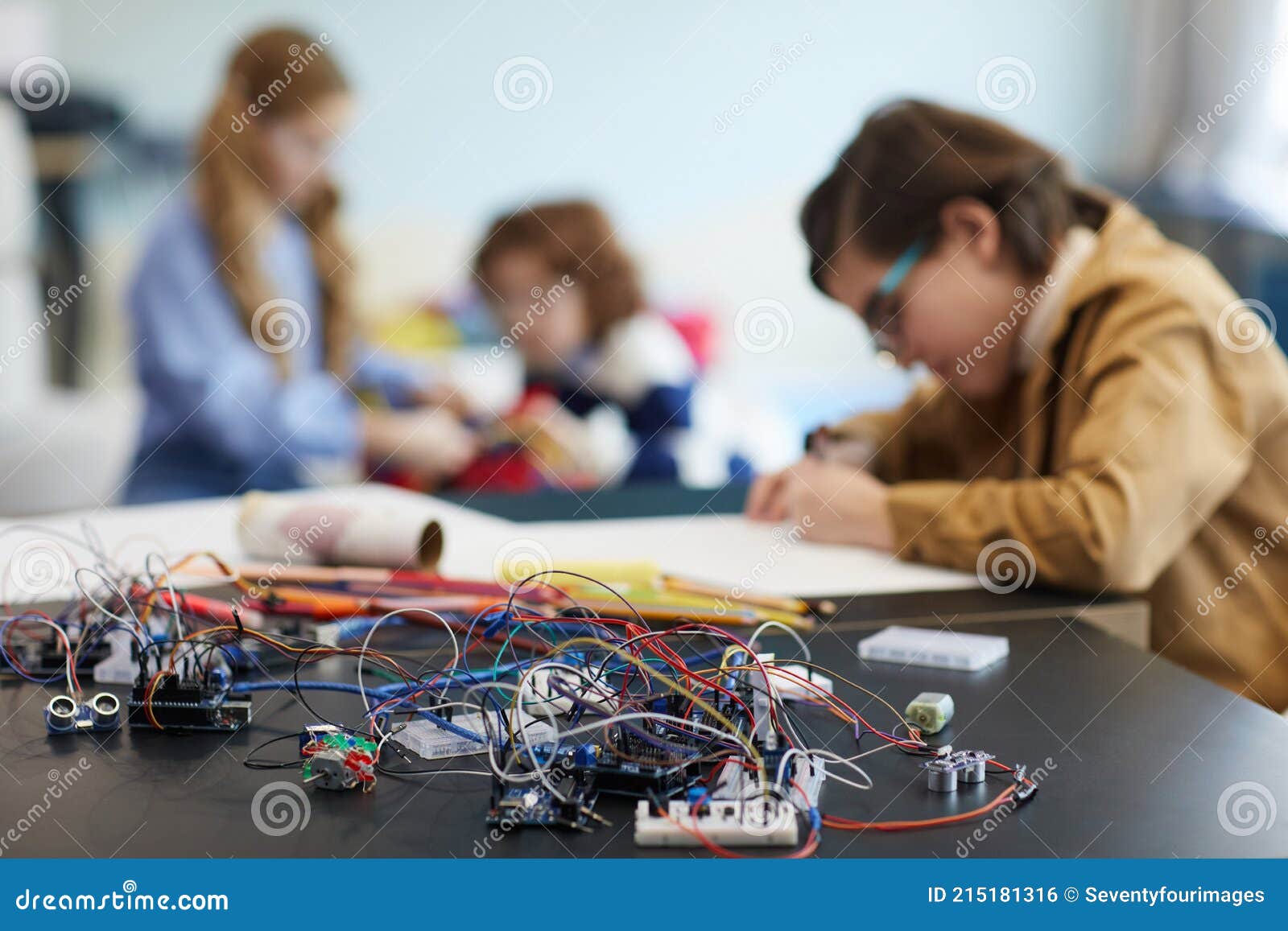 Engineering Class for Children Stock Photo - Image of boys, cute: 215181316