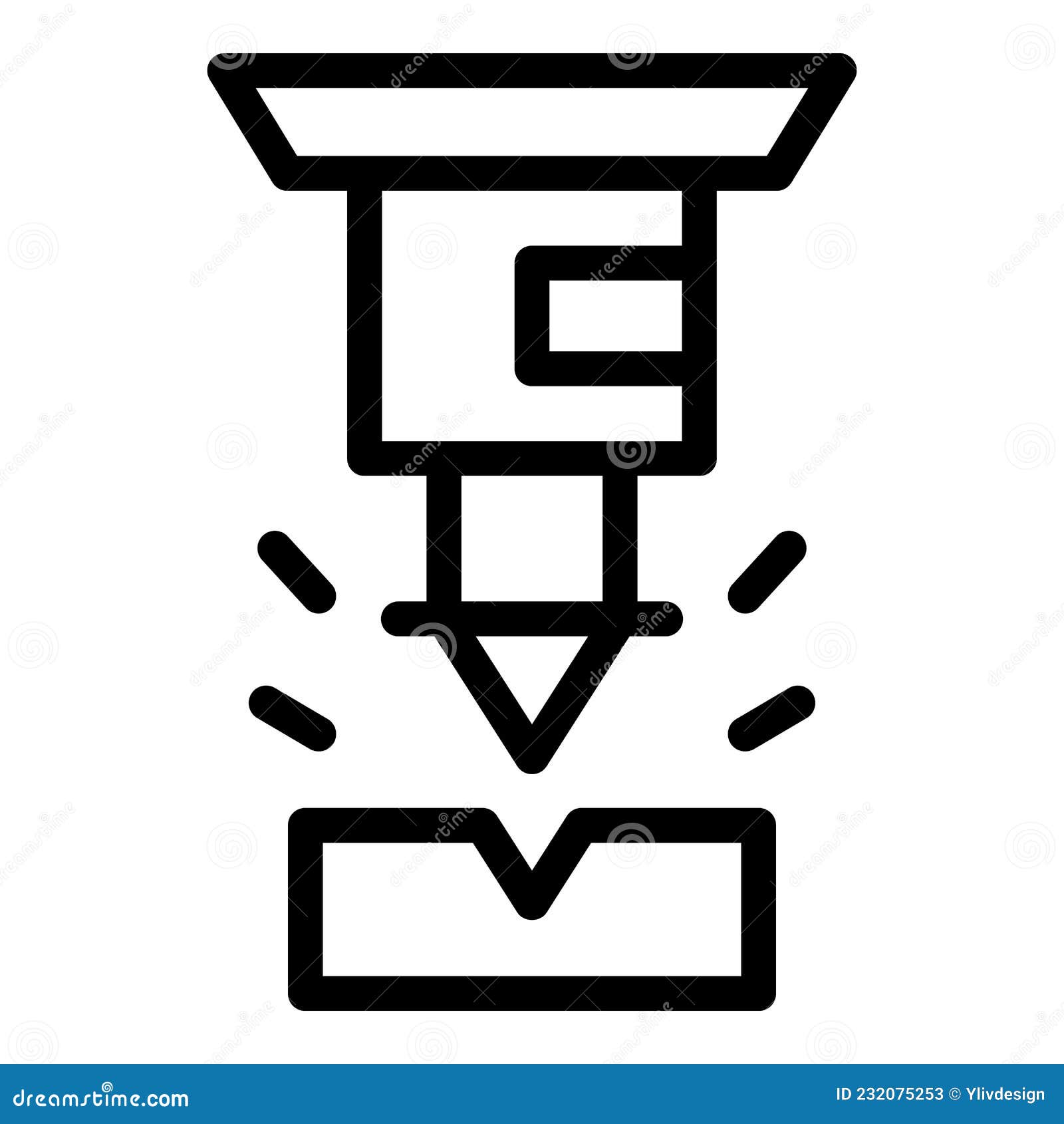 Engineering Cnc Machine Icon Outline Vector. Work Tool Stock ... Engineering Cnc Machine Icon Outline Vector. Work Tool Stock ...