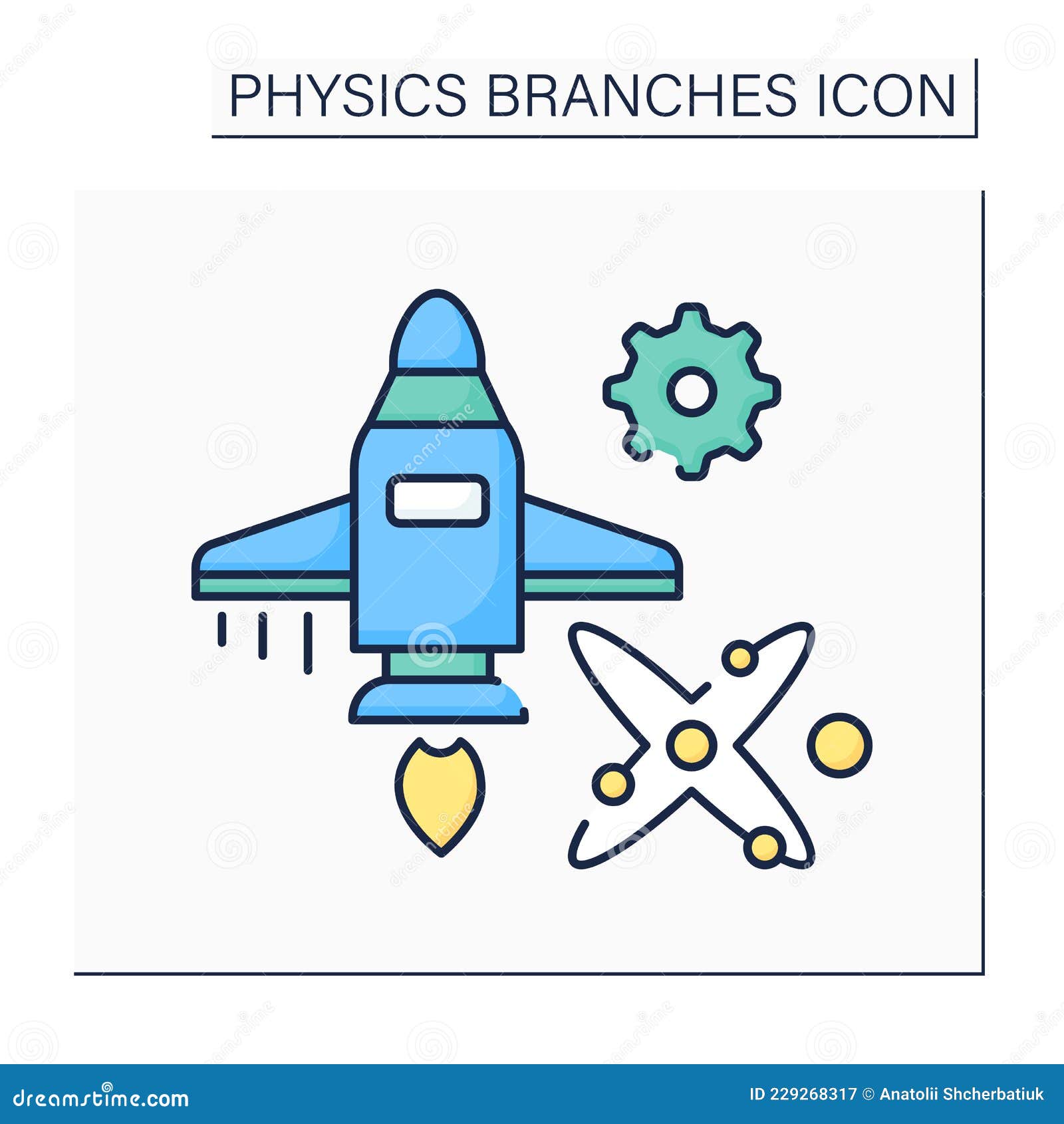 Engineering color icon stock vector. Illustration of universe - 229268317