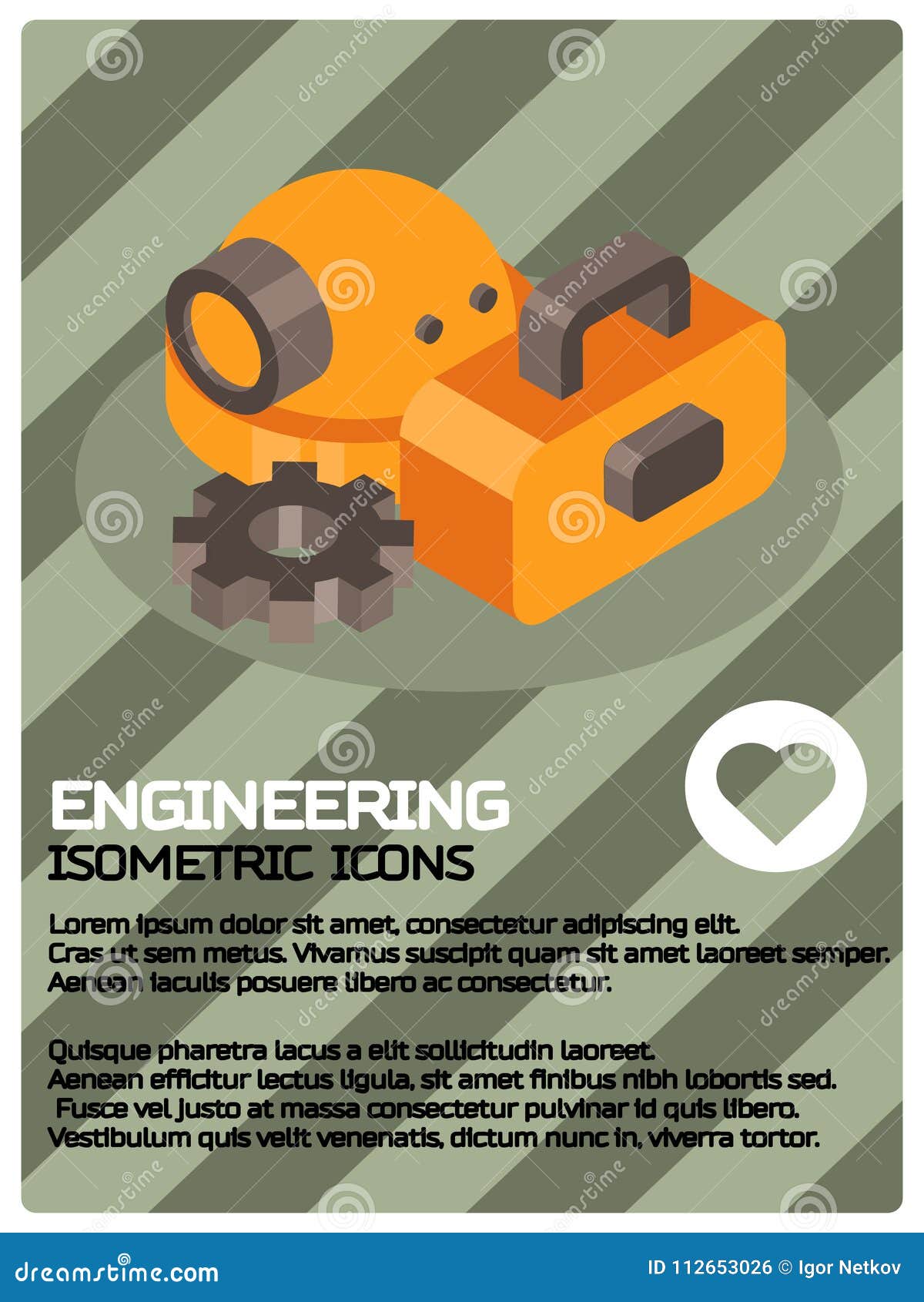 Engineering Color Isometric Poster Stock Vector - Illustration of icon ...