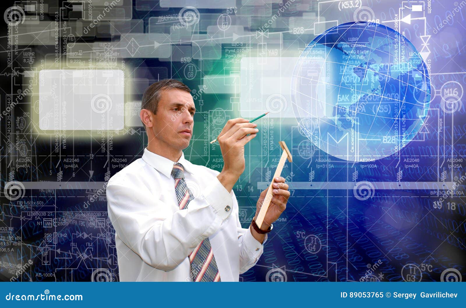 Engineering Communications Designing Technology Stock Image - Image of ...