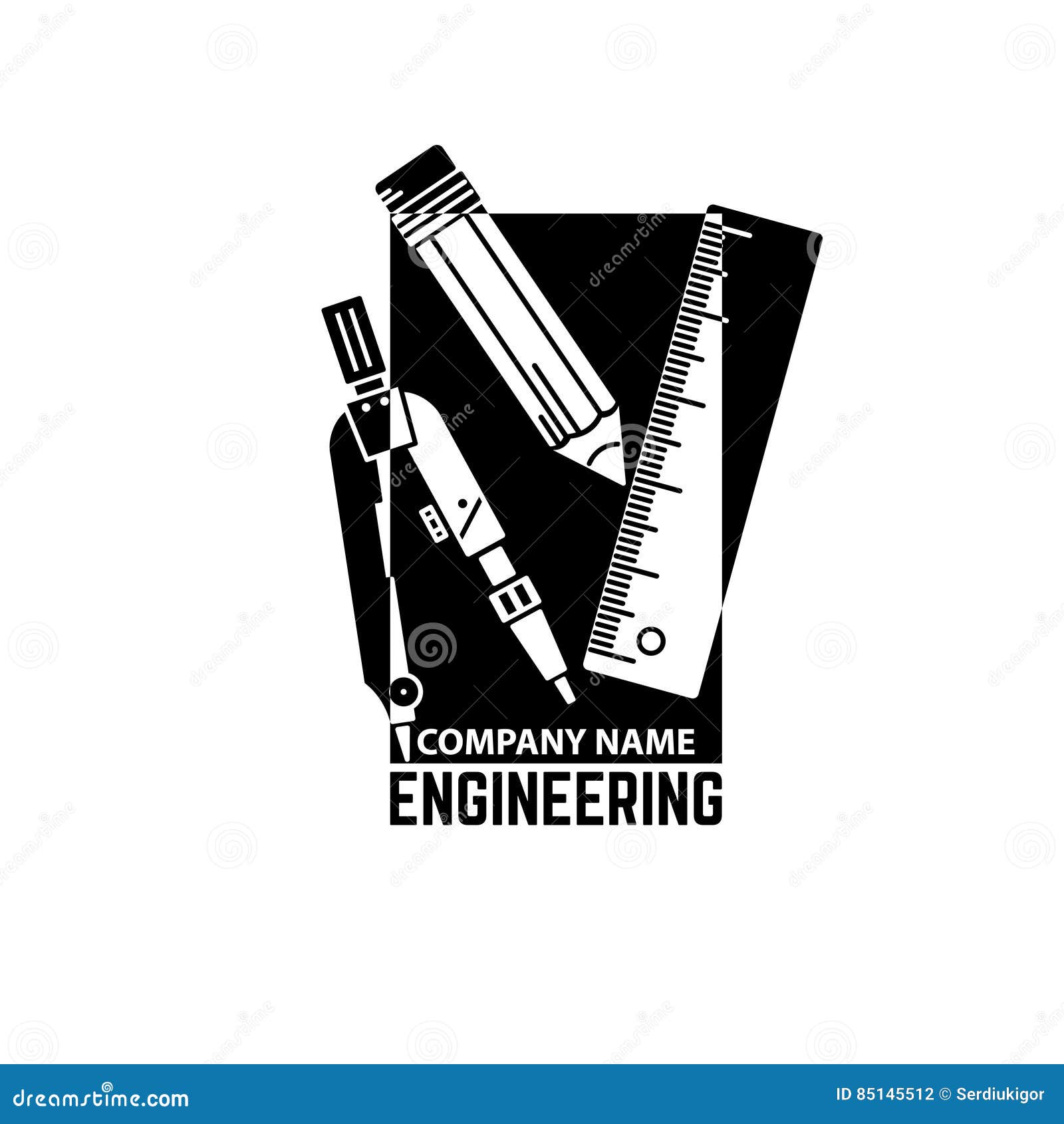Engineering Company Logo Templates. Vector Illustration | CartoonDealer ...