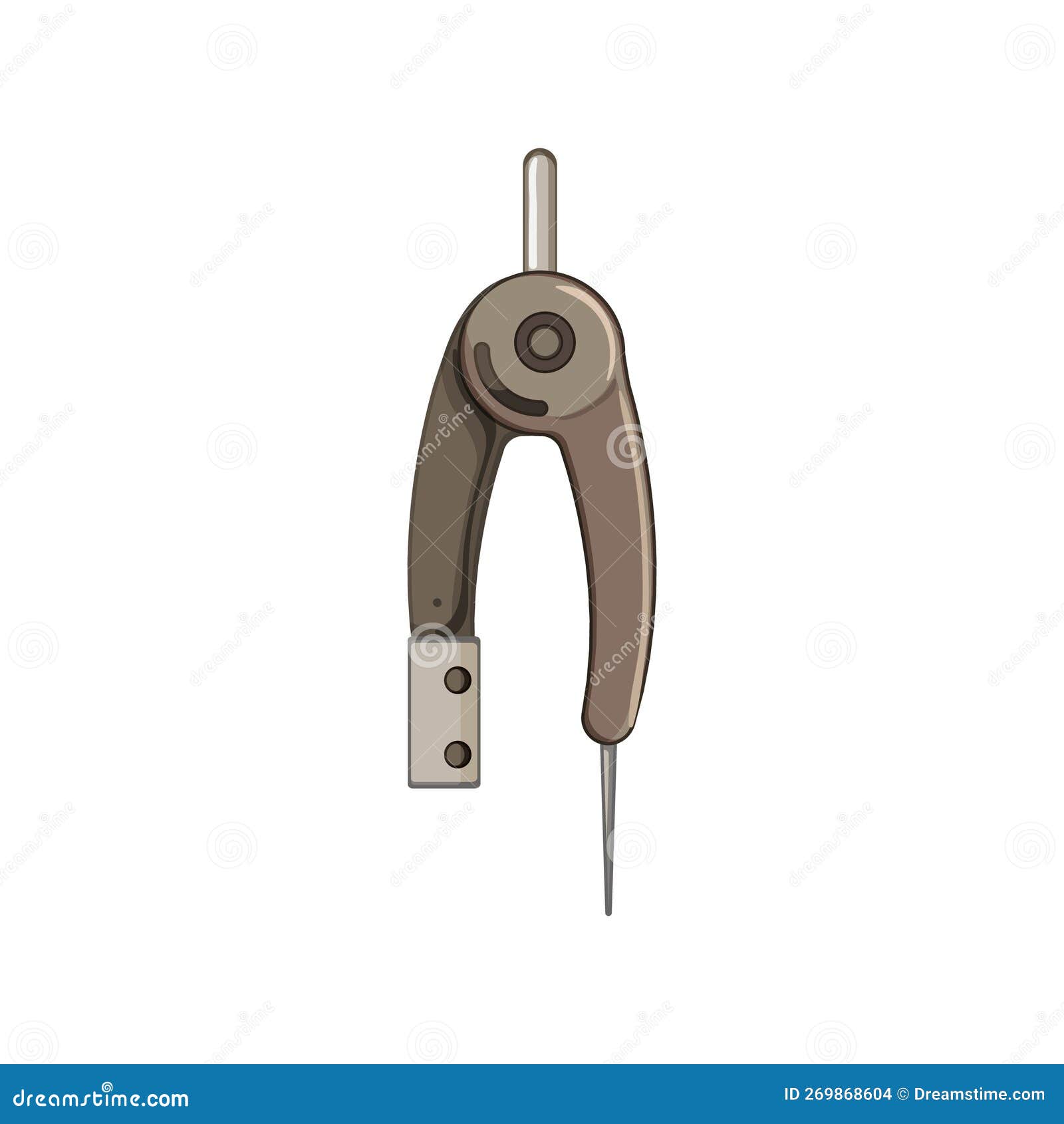 Engineering Compass Divider Cartoon Vector Illustration Stock ...