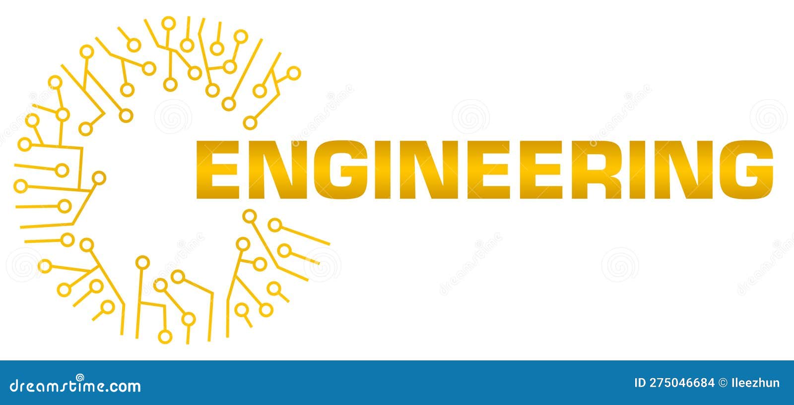 Engineering Circuit Circular Yellow Text Stock Illustration ...