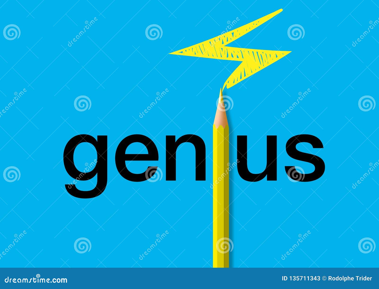 Engineering Concept With For Symbol A Colored Pencil Drawing A ...