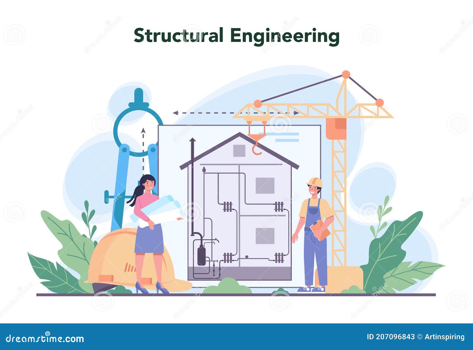 Engineering Concept. Technology and Science Stock Illustration ...