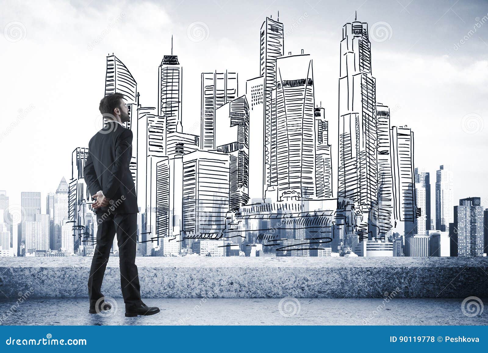 Engineering concept stock photo. Image of businessman - 90119778