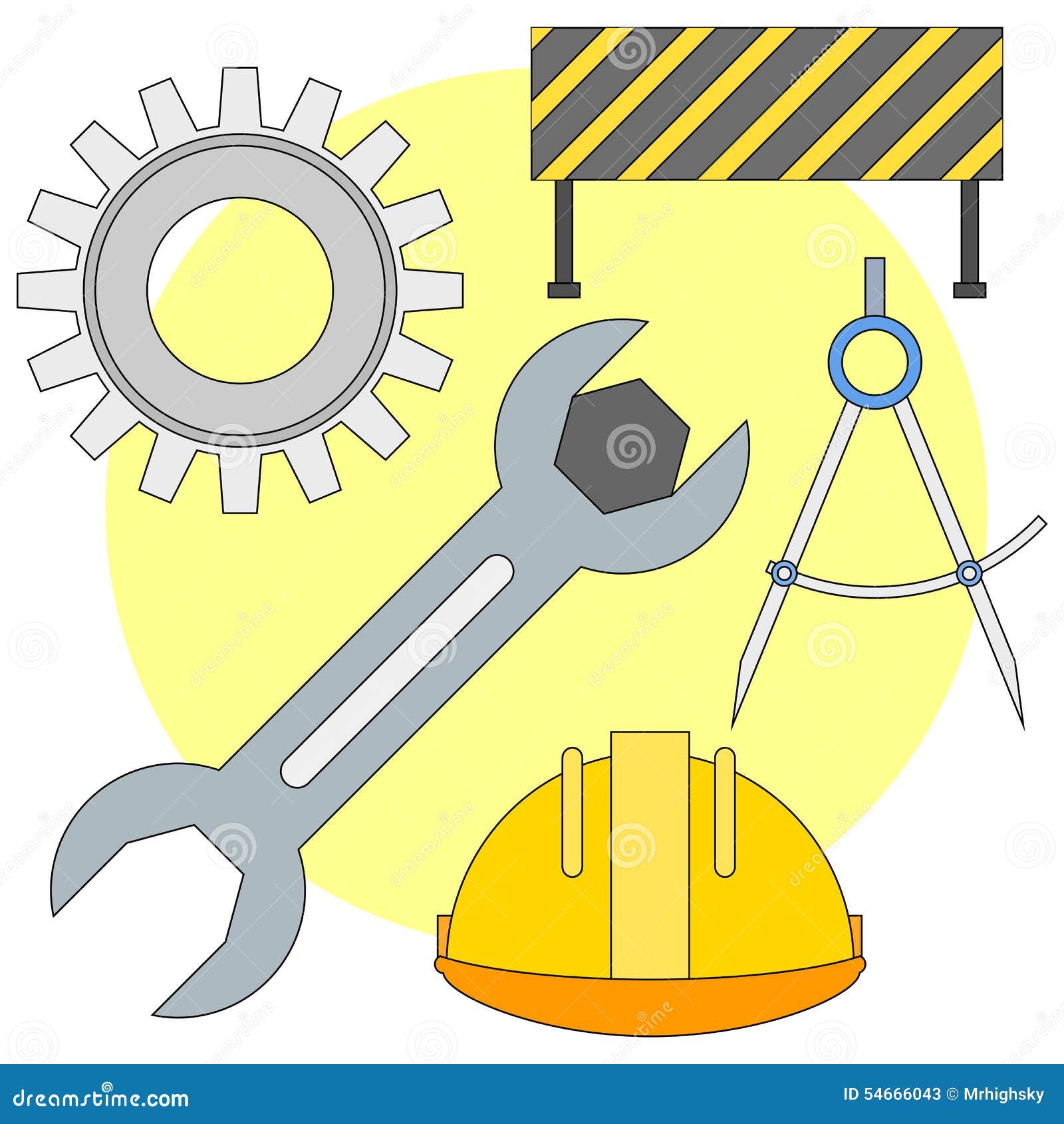 Engineering concept stock illustration. Illustration of tools - 54666043