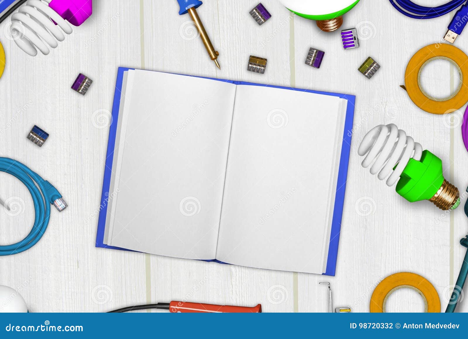 Cables With Terminals Used In Electrical Wiring System Stock Image ...