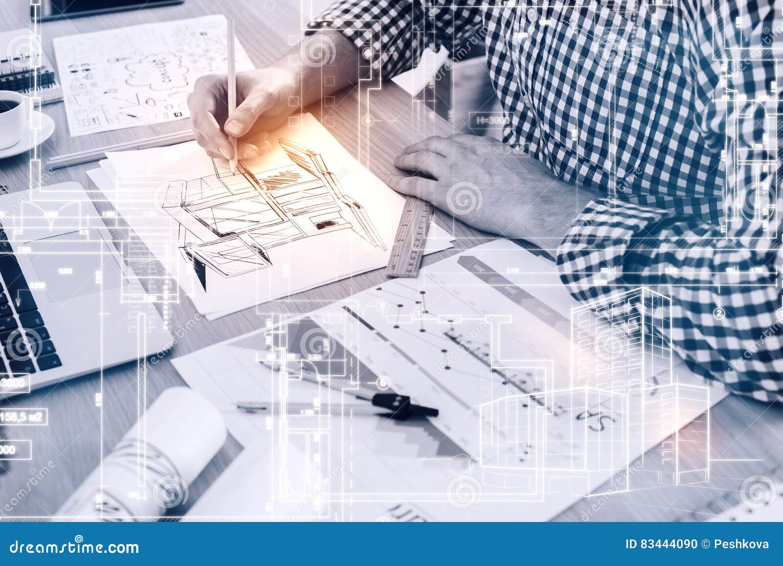 Engineering concept stock photo. Image of layout, construction - 83444090