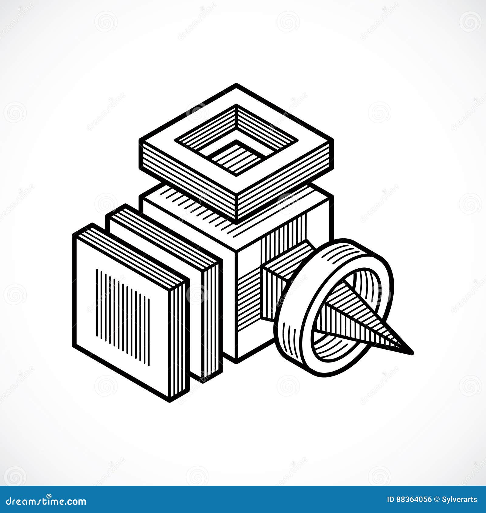 Engineering Construction, Abstract Vector. Stock Vector - Illustration ...